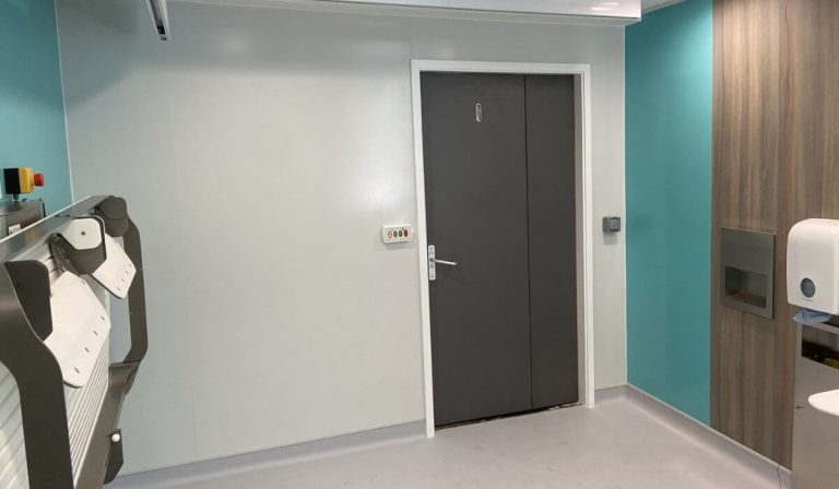 Coloured Hygienic Cladding for Harefield Hospital - Goss Coatings